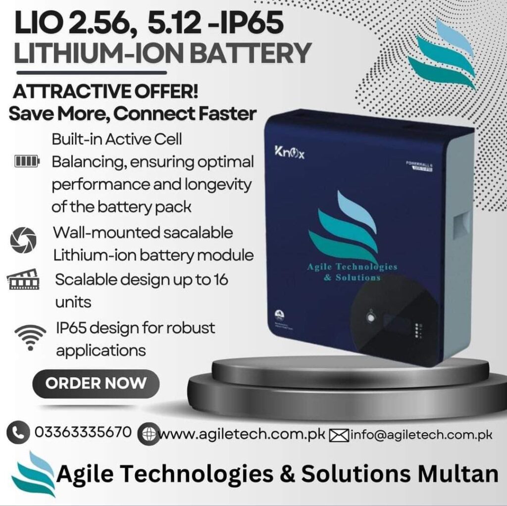 Knox Lio 5.12 IP65 Lithium Ion Battery – Agile Technologies & Solutions